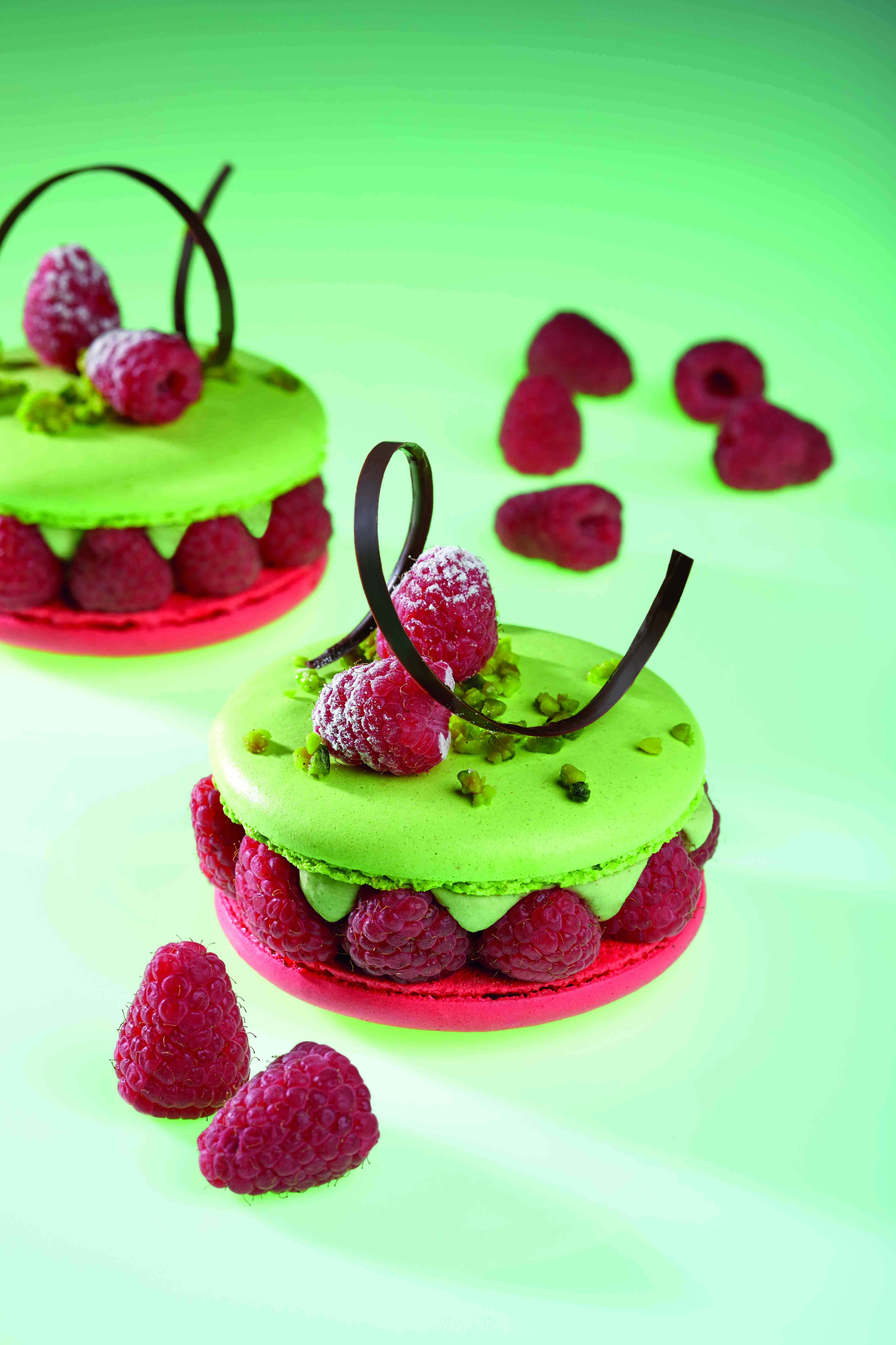 Macaron pistacchio, zenzero e lampone - Italian Gourmet