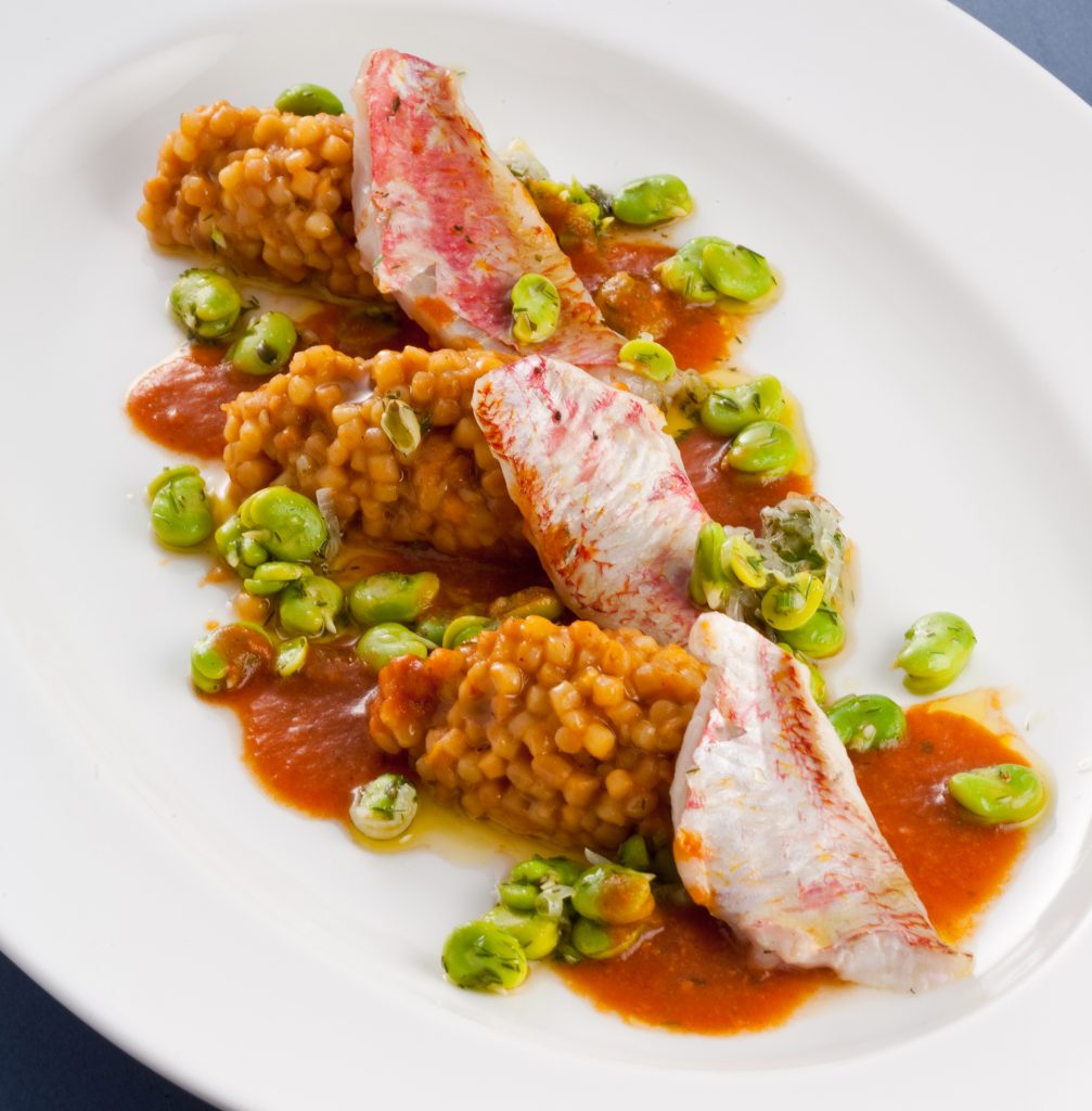 Fregula con triglie e fave - Italian Gourmet